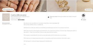 Etsy Message to Buyers Examples: Offer Great Customer Service