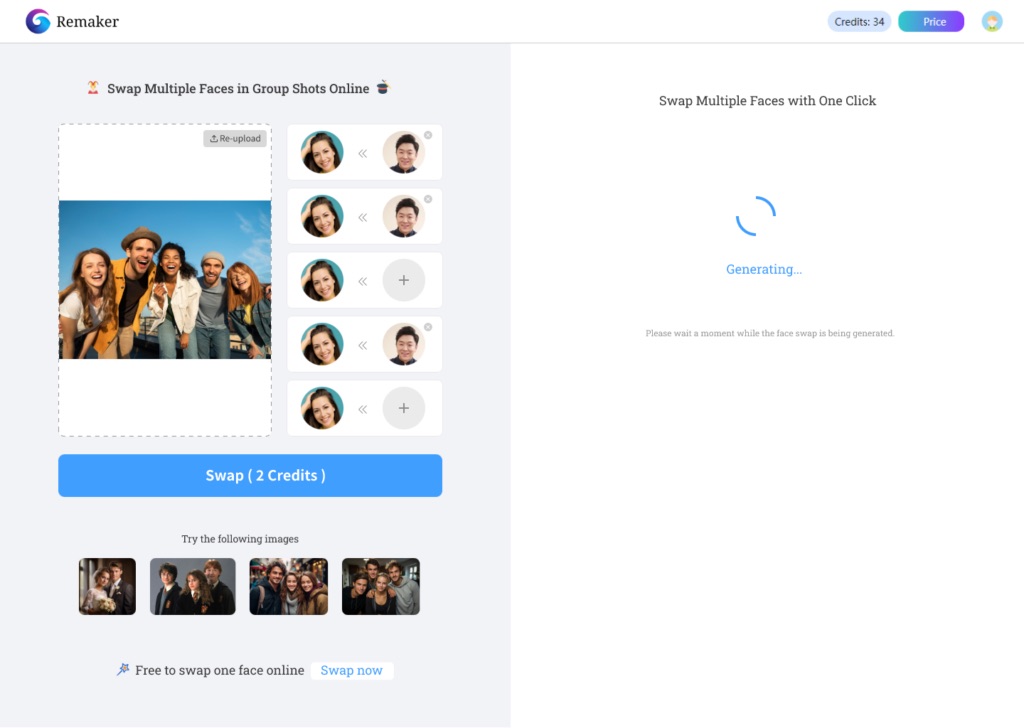 Multiple Face Swap Online Free