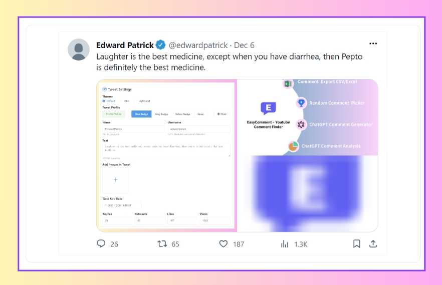 Fake Tweet Generator