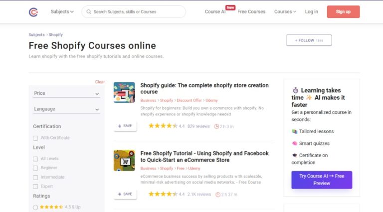 2025 Free Dropshipping Courses: 20 Downloadable for All | FindNiche