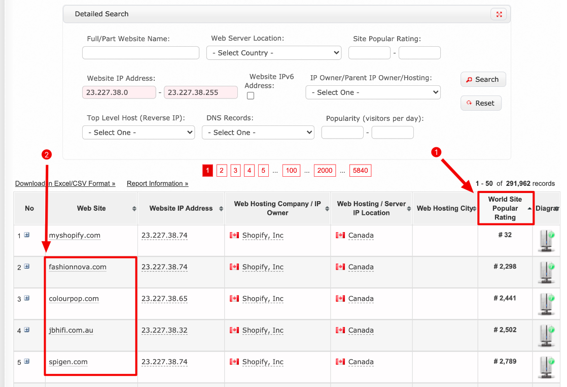 How To Use Myip.ms & Alternatives To Find The Most Popular Shopify Stores