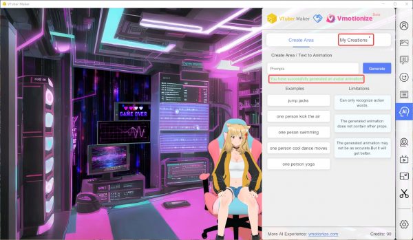 How to Use VTuber AI Text-to-Animation Generator