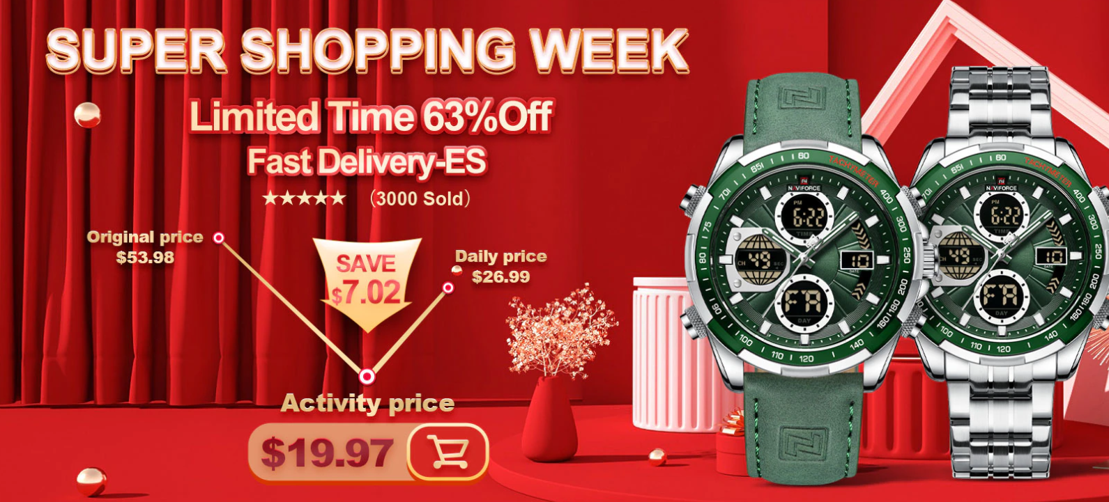 One of the most popular watch sellers on AliExpress, NaviForce , also ...