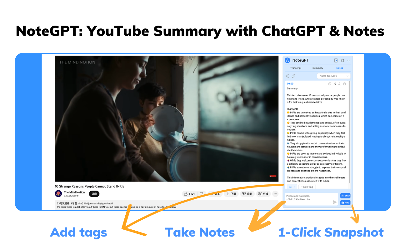 Transform Ultimate YouTube Usage with Video Note - NoteGPT