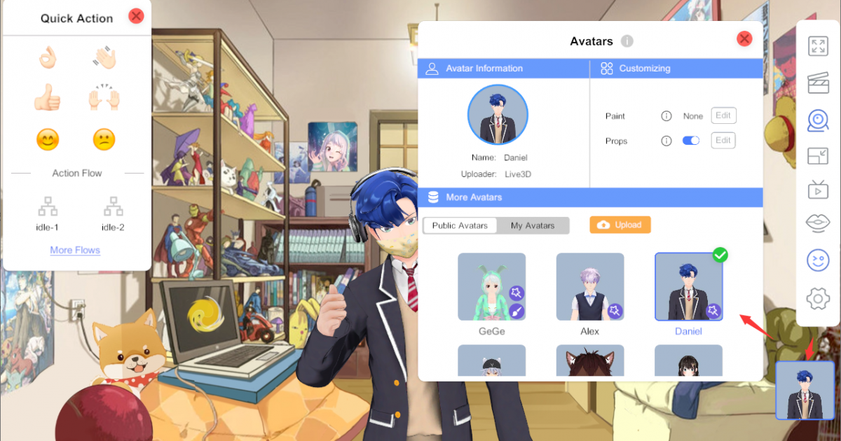 3D Virtual avatar and Facial Animation Software