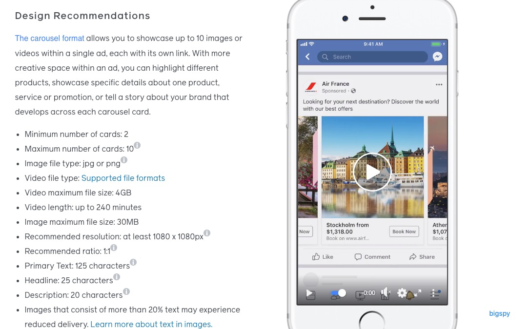 Facebook Ad Specs Instructions And Guidance In 2020