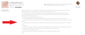 Etsy Message to Buyers Examples: Offer Great Customer Service