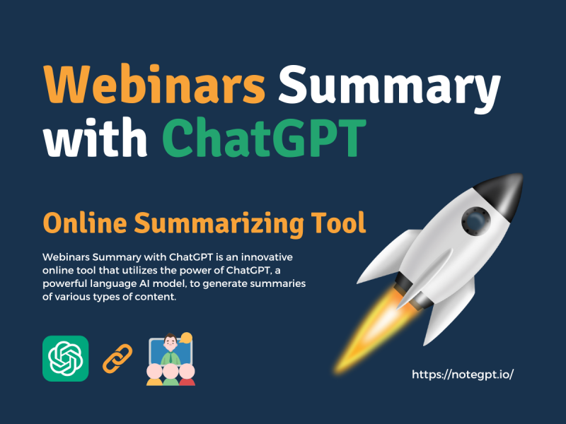 Webinars Summary with ChatGPT – Online Summarizing Tool