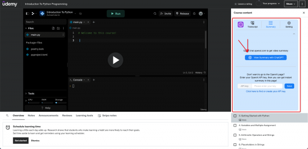 The Best Learning Tool Enhances Your Udemy Courses - NoteGPT
