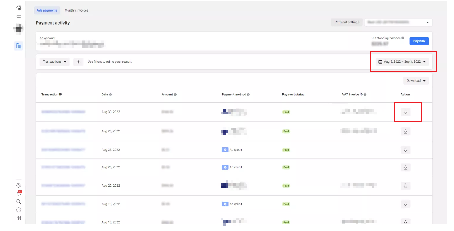 How To Find and Download Facebook Ad Receipts?