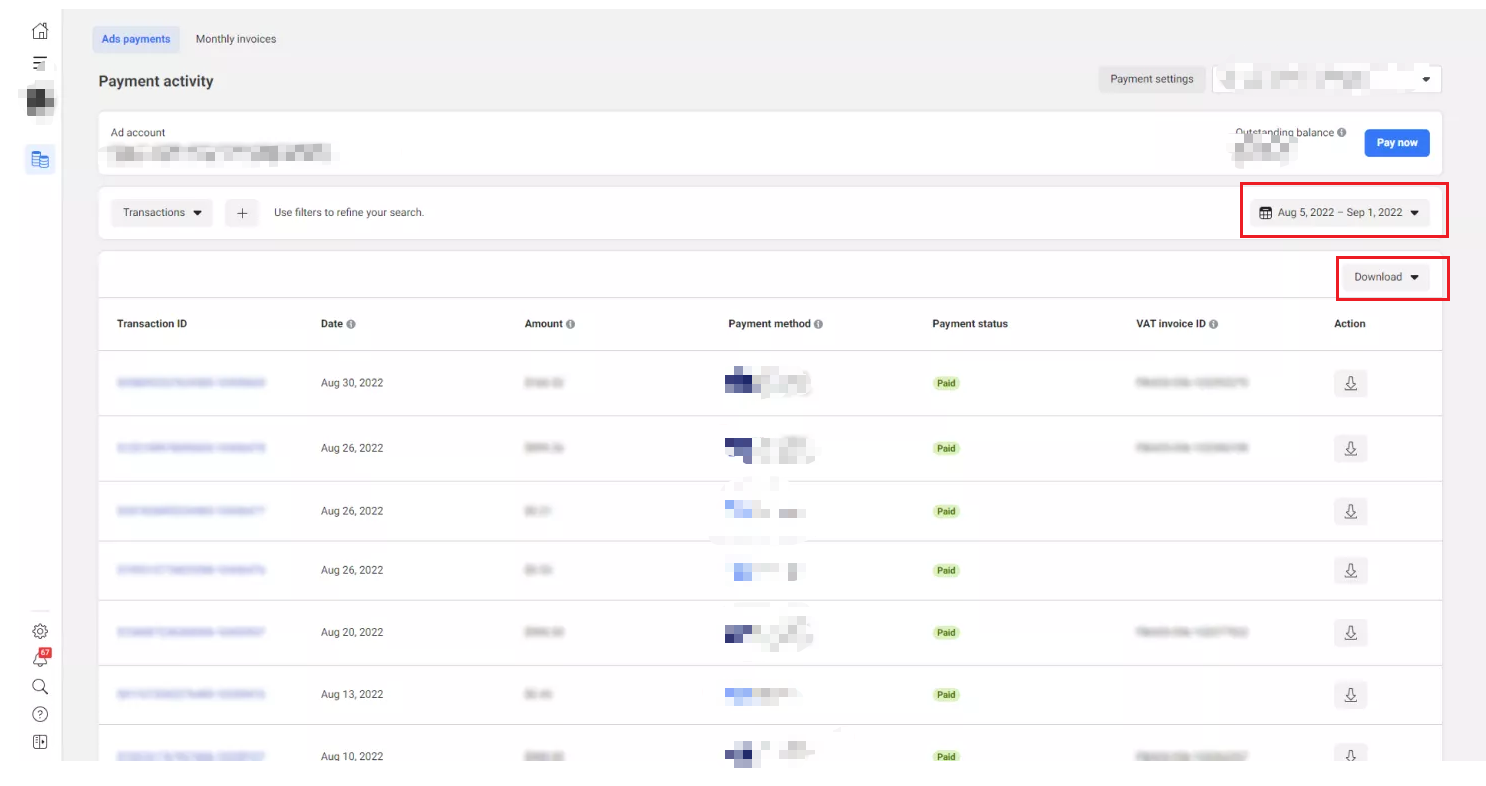 How To Find and Download Facebook Ad Receipts?
