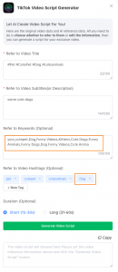 TikTok Script Generator - Best AI Script Tool