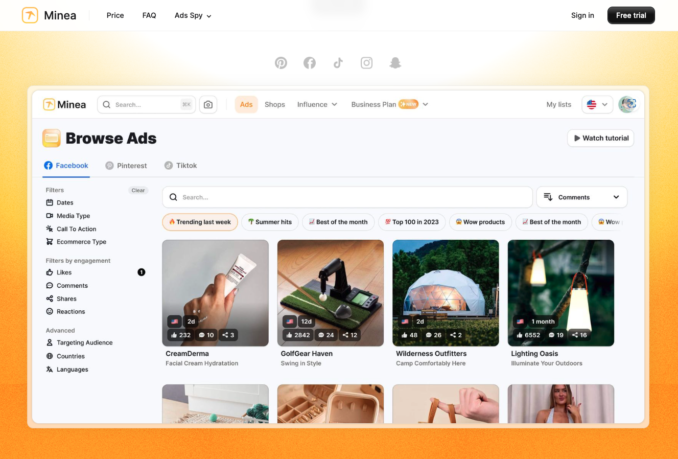 Minea Review: an All in One Guide to Boost Your Adspy in 2024