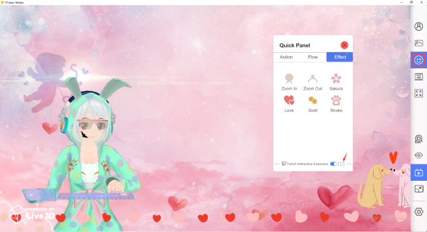 How to use Twitch Extension: Virtual Effects | VTuber
