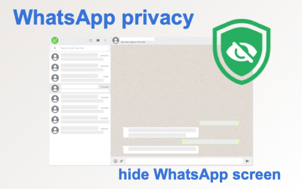WhatsApp Privacy - Hide WhatsApp Screen