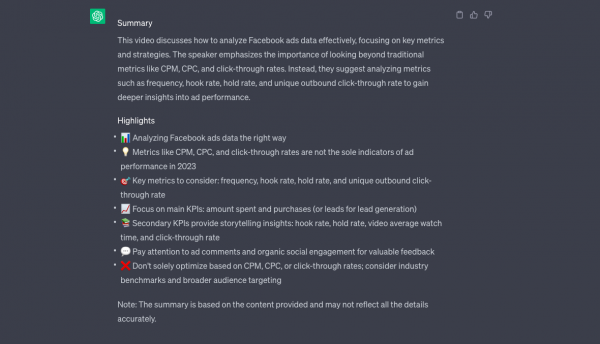 Webinars Summary with ChatGPT – Online Summarizing Tool