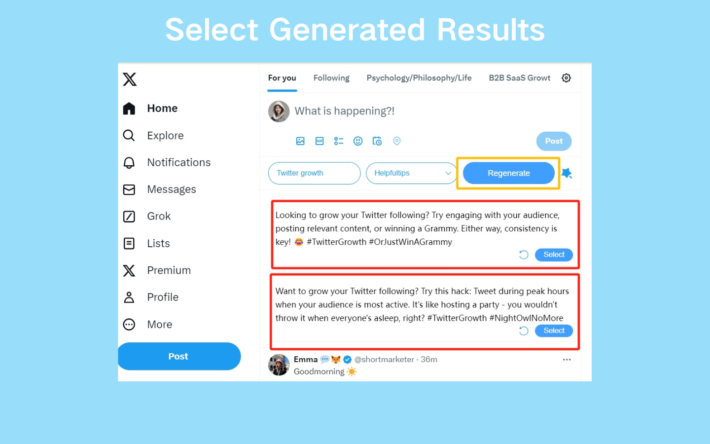 AI Twitter Generator