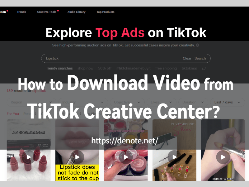 How to Download Video from TikTok Creative Center？
