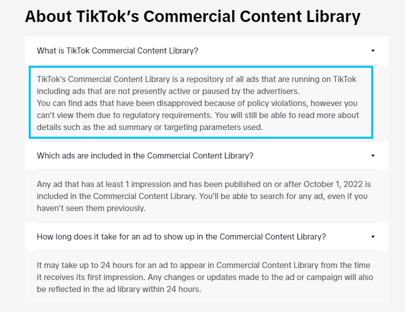 TikTok's Commercial Content Library: How to Use and Download Ads?