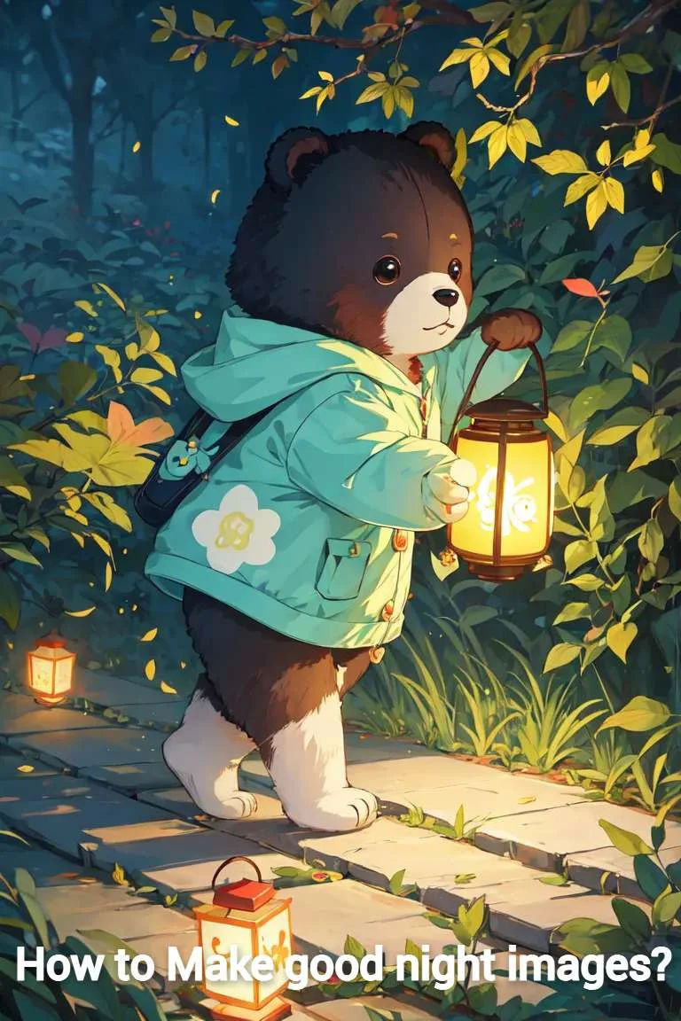 Instantly Design Good Night Images Message with AI